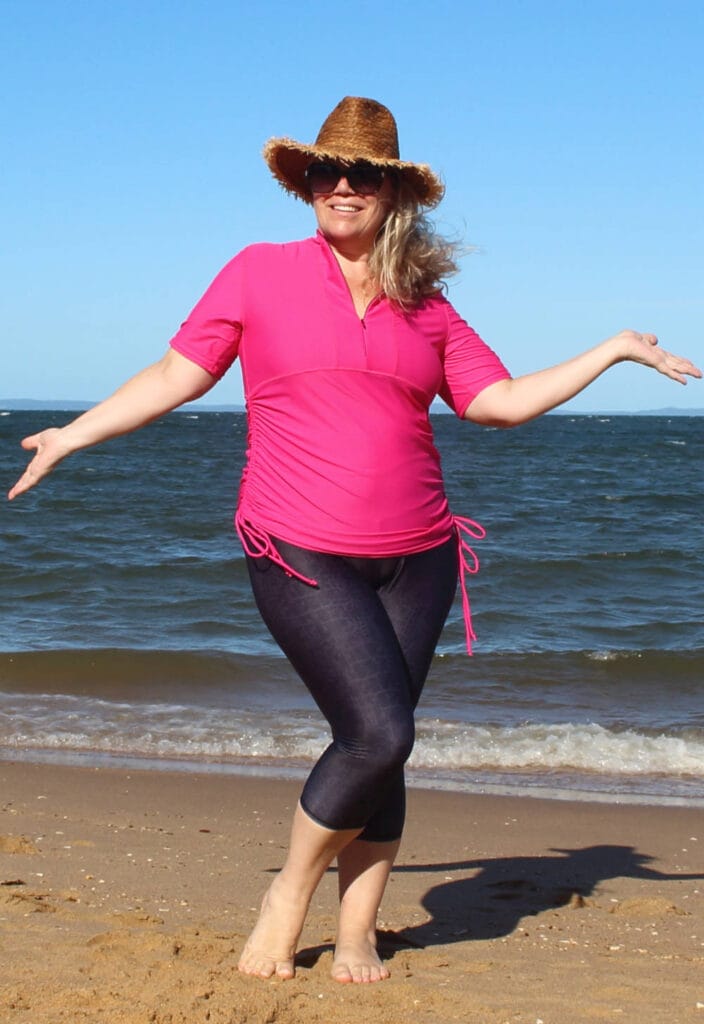 Plus Size Rashie Adjustable Length & Short Sleeve|