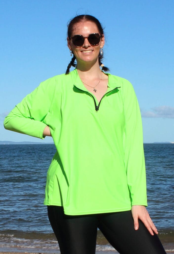 Plus Size Baggy Long Sleeve Rashie | Ocean Road Swimwear