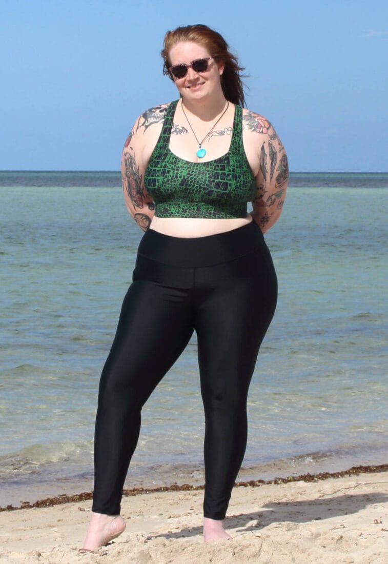 Plus Size Cami Swim Top with Racer Back| Ocean Road Swimwear