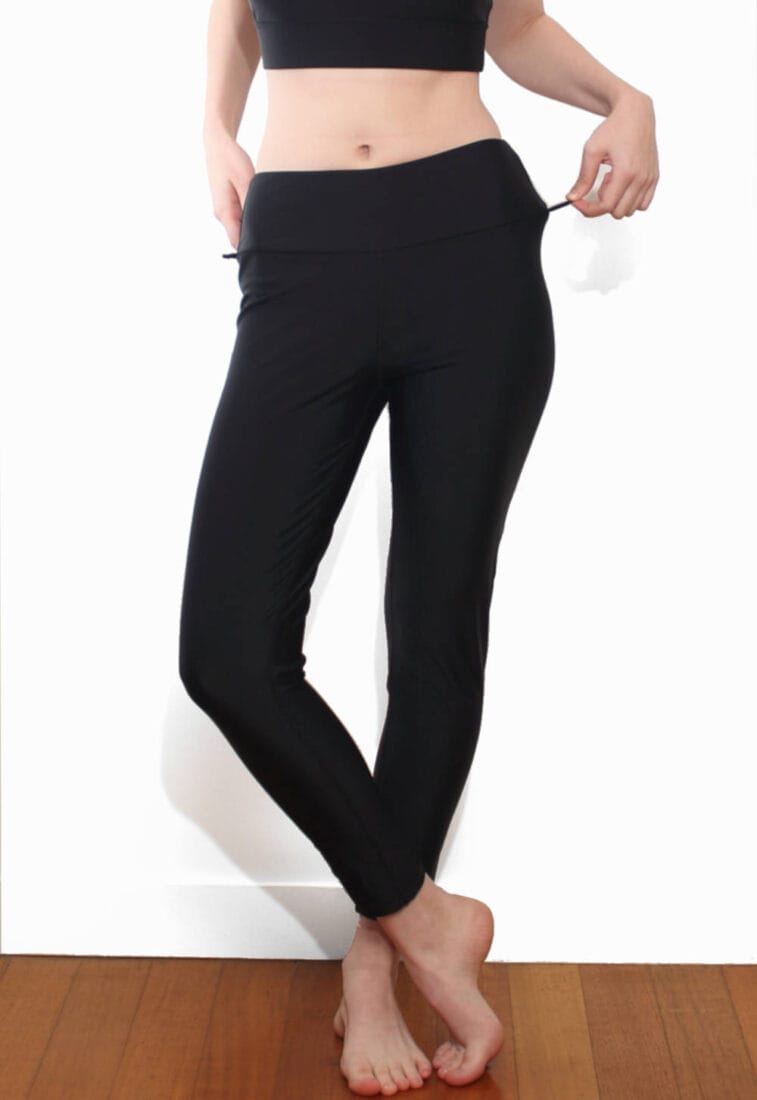 Chlorine Resistant UV Swim Leggings with Inner Brief