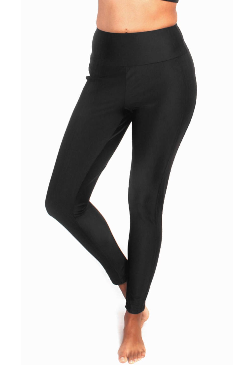 Chlorine Resistant Swim Leggings With Inner Brief
