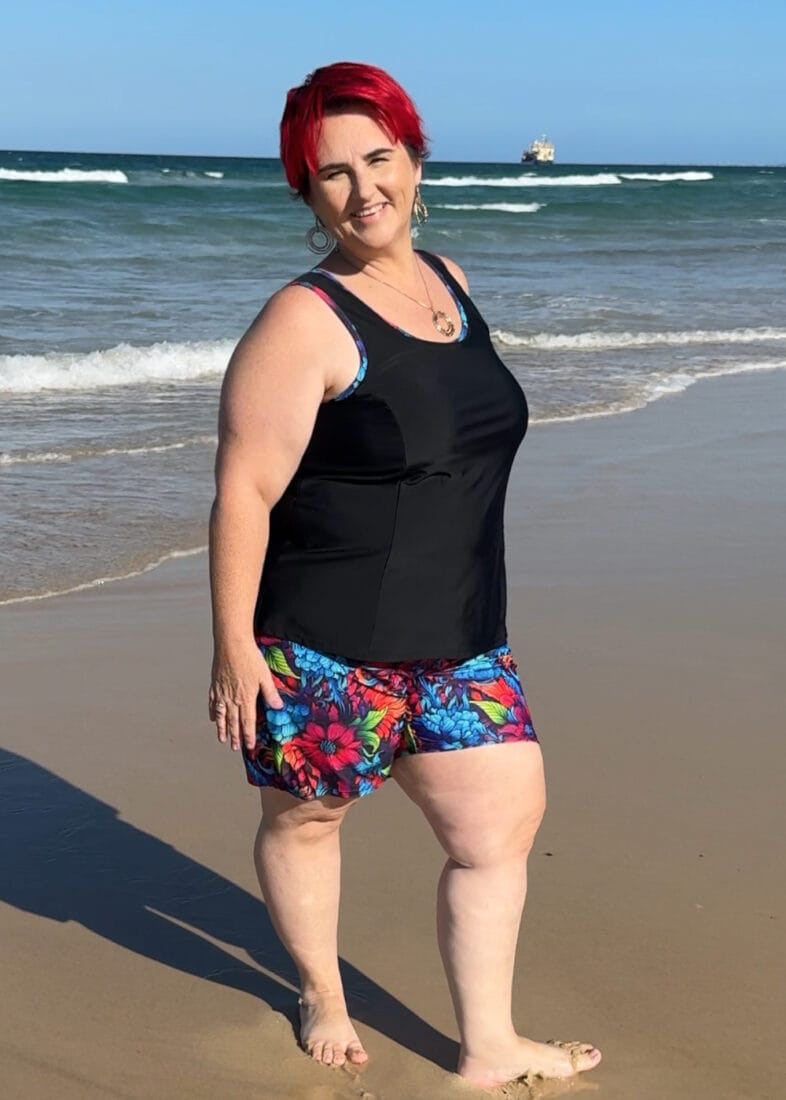 Chlorine Resistant Plus Size Baggy Tankini Set › Ocean Road Swimwear