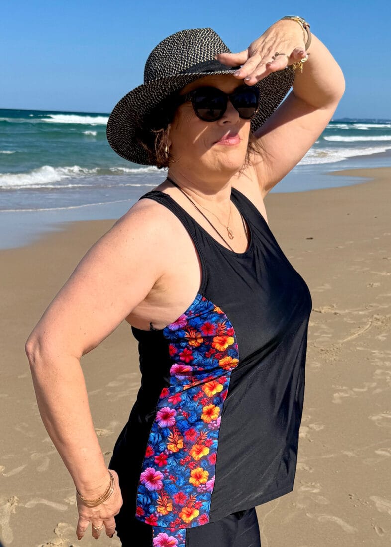 Plus Size Chlorine Resistant Racer Back Tankini Top, Teresa.| Ocean ...