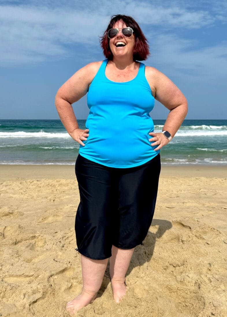 Plus Size Baggy 3/4 Swim Pants| Ocean Road Swimwear
