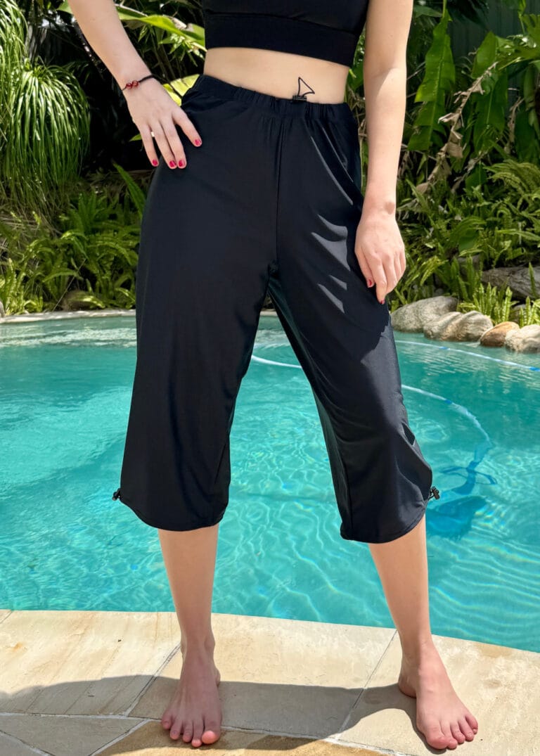 Loose Fit Three Quarter Length Swim Pants › Ocean Road Swimwear